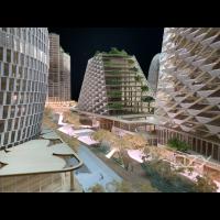 China Study Competition Model - NBBJ 1/300 Tencent Da Chan Bay Competition Model for sale