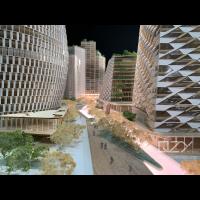 China Study Competition Model - NBBJ 1/300 Tencent Da Chan Bay Competition Model for sale