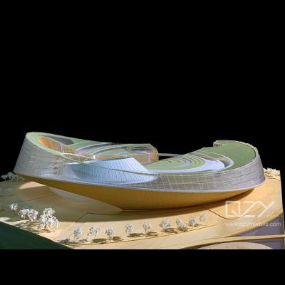 China NBBJ Tencent Conference Center Architectural Model 1:400 Scale with CNC Precision and Wood Craftsmanship for sale