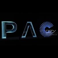 China Shanghai Landscape Logo Signage Model 1:30 Scale with LED Light and Acrylic Mirror Finish for sale