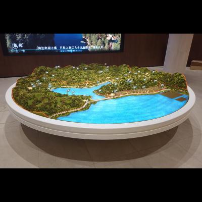 China 1:500 Nanhu Town Terrain Model by Runda Group 4m Diameter Lakeside Villa Community for sale