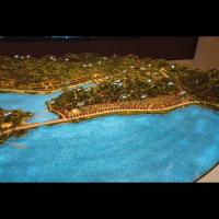 China 1:500 Nanhu Town Terrain Model by Runda Group 4m Diameter Lakeside Villa Community for sale