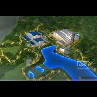 China 1:500 City Planning Model Bao'an Energy Eco-Park Acrylic ABS 3D Printed for sale