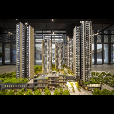 China Architectural Scale Model 1/150 Fuhui Residence 6 Towers 100m High Rise Residential for sale