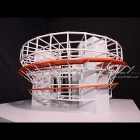 China MAD Hainan Science and Technology Museum 1:100 Scale Structural Model - Laser-Cut Architectural Display with 10-Day Production for sale