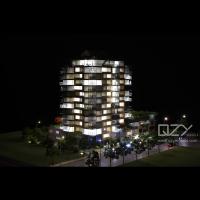 China Westbank 1:100 Scale Vancouver Richmond Apartment Model with Laser-Cut Acrylic & Interior Lighting for sale