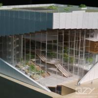 China Aedas Shenzhen Financial Culture Center 1:150 Scale Architectural Model High Precision 5 Day Build for sale