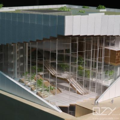 China Aedas Shenzhen Financial Culture Center 1:150 Scale Architectural Model High Precision 5 Day Build for sale