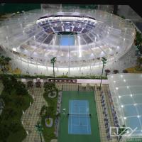 China Hengqin International Tennis Center Main Stadium Model 1/75 Scale CNC Transparent Roof for sale