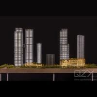 China Foster + Partners Xinsha Architectural Model 1:150 Scale | 2.6m × 1.2m Display with 4000K LED Lighting for sale