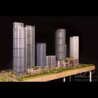 China Foster + Partners Xinsha Architectural Model 1:150 Scale | 2.6m × 1.2m Display with 4000K LED Lighting for sale