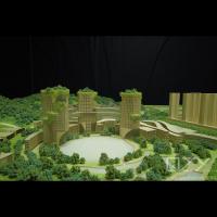 China BIT-Shenzhen Branch Architectural Model 1:1000 Scale with Maple Wood & Acrylic Construction for sale