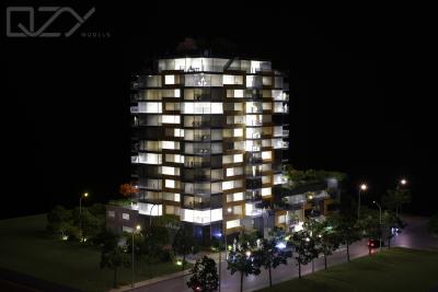 China Vancouver Richmond Apartment Architectural Scale Model 1:100 with Interior Lighting by QZY Models for sale