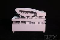 China 1:50 Scale Shenzhen Bay Cultural Plaza Section Model - White Architectural Precision with 0.18-0.22mm Detail Resolution for sale