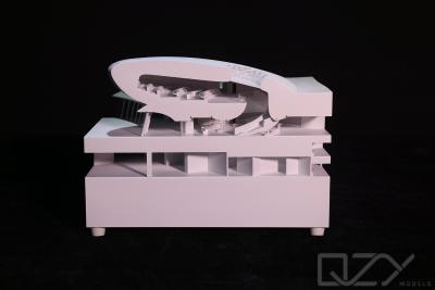 China 1:50 Scale Shenzhen Bay Cultural Plaza Section Model - White Architectural Precision with 0.18-0.22mm Detail Resolution for sale