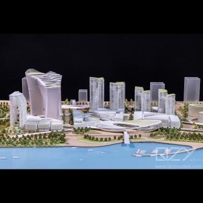 China 1:1000 Scale Architectural Model for Tencent Qianhai Project - 2m x 1m Urban Complex Display with $7,000 Value for sale