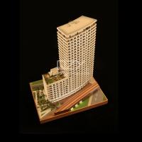China BBC Televation Centre Model Miniature Acrylic Architecture Model 1/150 for sale