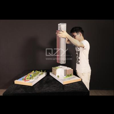China British Land Architectural Scale Model 1:200 with 4000K Illumination - 60cm Display Model for sale