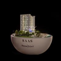 China 1:50 Scale Dubai C8 Architectural Model with Full Lighting Display - 220cm x 180cm x 190cm for sale