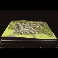 China RU Homes Architecture Miniature Model 1 200 Scale Conceptual Minimalism Laser Cutting Acrylic ABS Metal Wood Display for sale