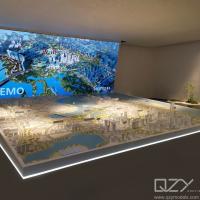 China Xiamen Wetland Park TOD Project Architectural Model 1:600 Scale 6x6m White Minimalist Design with LED Lighting for sale