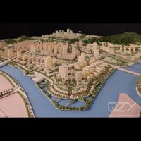 China 1:1500 Scale Dongguan Weiyuan Island Urban Design Model - 2.5m x 2.5m with 4000K/6000K Lighting for sale