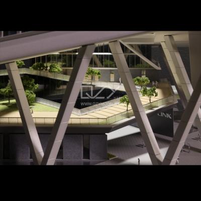 China 1:150 Scale TP-Link Headquarters Architectural Model with Acrylic Materials for Professional Display and Design Validation for sale
