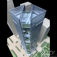 China Aedas 1:200 Shenzhen Qianhai Financial Holdings Building Conceptual Model with 4000K Illumination for sale