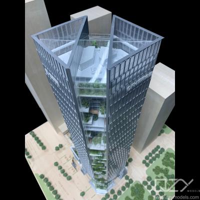 China Aedas 1:200 Shenzhen Qianhai Financial Holdings Building Conceptual Model with 4000K Illumination for sale