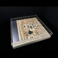 China Chen Liang Cultural Exhibition Center 1:500 Scale Architectural Model by Atelier Apeiron Architects with Maple Wood Base for sale