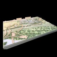 China EMBT Natural Architectural Landscape Model 1:500 Scale - Shenzhen Mangrove Park Display 200cm x 100cm for sale