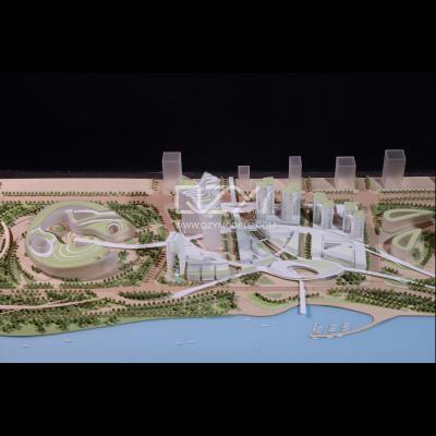 China Nikken Sekkei 1:1000 Scale Architectural Model for Tencent Qianhai Project - 2m x 1m Urban Complex for sale
