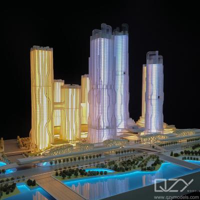 China 1:500 Scale Guangzhou Haizhu Innovation Bay Lijiao Core Area Urban Design Model with 70% 3D Printed Buildings for sale