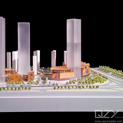 China Realistic Handmade Architectural Concept Model with Acrylic ABS Material for Commercial Complex Display for sale