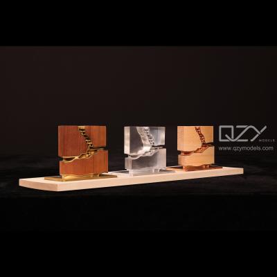 China 1:500 Scale Plexiglass CNC Architecture Model - One River North MAD Commemorative Display Piece for sale
