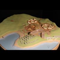 China SZAD Zhuhai Dongao Island Architecture Model 1:750 Scale Wood Acrylic for sale