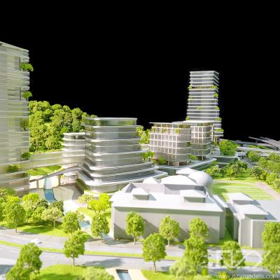 China Qianhai Shenzhen-Hong Kong Science Park Architectural Model 1:300 Scale | 200cm x 100cm Display Maquette for sale