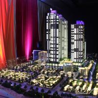 China 1:150 Miniature Scale Model Skyscraper AVIC Luxury Apartments Sri Lanka Display for sale