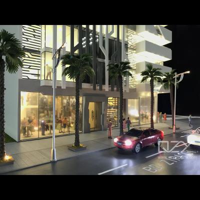 China High-End Physical Building Model 1:75 Scale My Center Morocco with 4000K Illumination for sale
