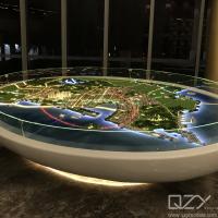 China 1:110 Shanhai City Residences Architectural Model with 4000K Warm Illumination for sale