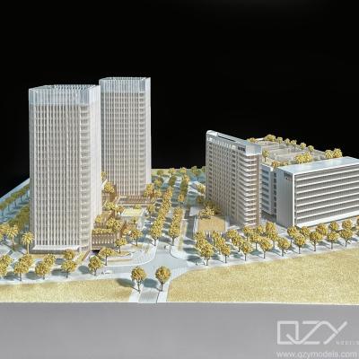 China HSA 1:500 Scale Yibo Technology Headquarters Building Architectural Model with 4000K LED Illumination for sale