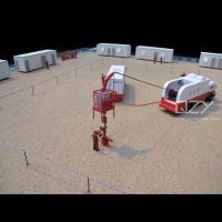 China 1:20 Wireline Logging Site Model 3D Printed Construction Replica 3x3m for sale