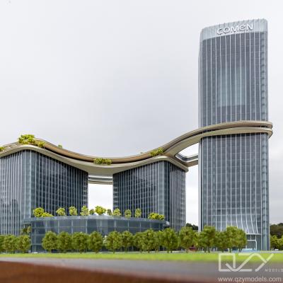 China HSA 1:500 Plexiglass Architectural Maquette Model Comen Medical Headquarters Building for sale
