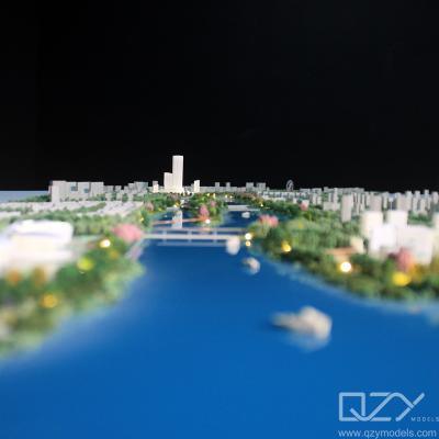 China Aecom Mini Building Nantong Urban Model Architecture 1/1500 Scale ABS Acrylic for sale