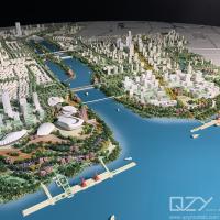 China Aecom Mini Building Nantong Urban Model Architecture 1/1500 Scale ABS Acrylic for sale
