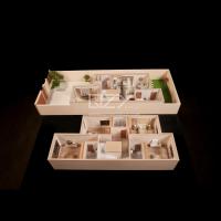 China 1:25 Scale Interior Architecture Model with Full Lighting - 15KG Weight, Wood & ABS Construction for Professional Display for sale