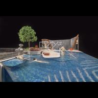 China SHK Kai Tak 1:30 Scale Artwork Landscape Model - 70cm Display with 4000K Lighting for sale