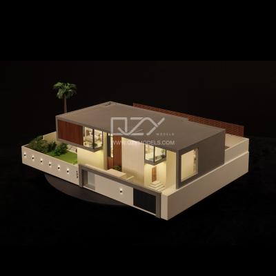 China 1:50 Scale Villa Architectural Model - ABS, Acrylic, Wood Materials - 43KG Real Estate Display Model for sale