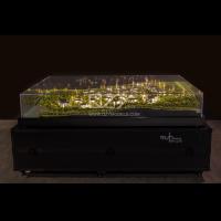 China 1:200 Bulgaria RU Homes Villa Model Handmade 3D Printing Miniature Architectural Model with 4000K Warm White Illumination for sale