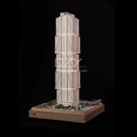 China 1/300 CIMC Office Building White Model Realistic Architectural Physical Model for sale